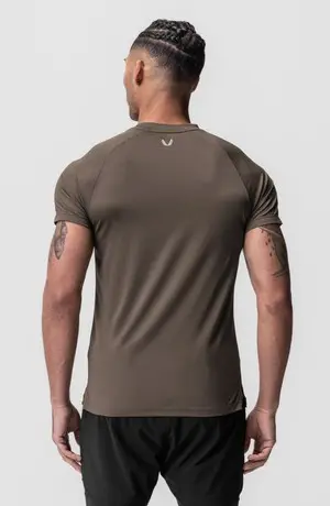 ASRV Aerosilver Fitted Training T-shirt - Deep Taupe
