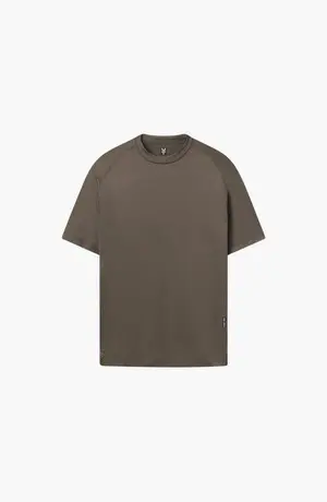 ASRV Aerosilver Fitted Training T-shirt - Deep Taupe
