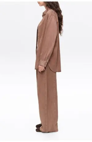 Bimba Y Lola Fluid Wide-leg Denim Trousers