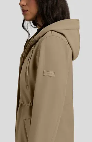 Hunter Monica Water Repellent Hooded Coat - British Tan