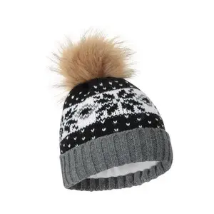 Mountain Warehouse Fair Isle Pom Pom Beanie