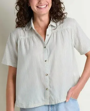 TOAD & CO Holly Shirt - Dusk Blue Pattern