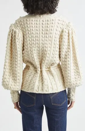 Zimmermann Valiant Wool Bauble Turtleneck Sweater