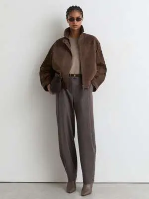REISS Cooper Suede Relaxed-fit Jacket