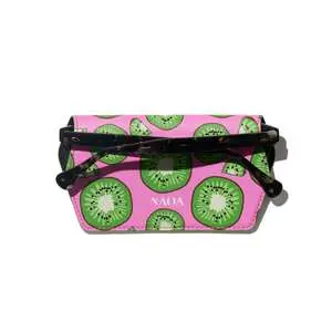 NAOA Green / Pink Slim Glasses Case Kiwi - Green/pink