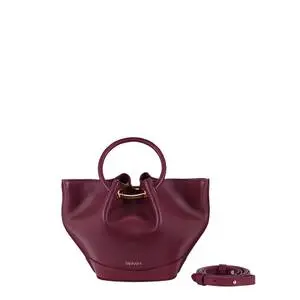 SAONARA BRAND Mini Capazo Bag Berry Leather