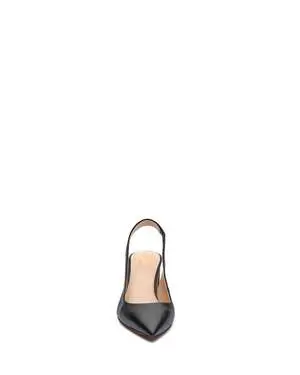 Vince Camuto Hamden Slingback Pumps With Pointed Toe And Architectural Heel - Black