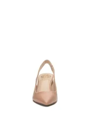 Vince Camuto Hamden Slingback Leather Pump - Sandstone