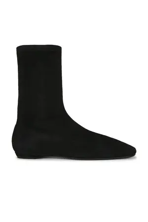 THE ROW Cindy Stretch Suede Boots