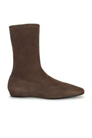 THE ROW Cindy Stretch Suede Boots