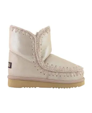 Mou Eskimo Metallic Boots - Nude