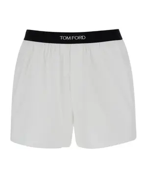 TOM FORD Logo Waistband Stretched Boxers - White