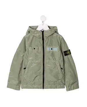 Stone Island Hooded Casual Jacket - Nude