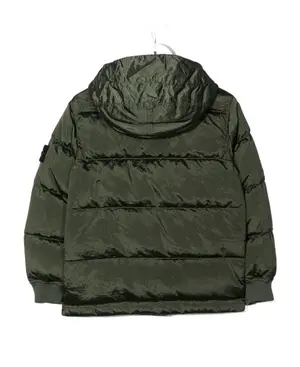 Stone Island Compass-logo Hooded Padded Jacket