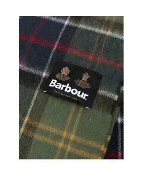 Barbour Logo-patch Check Pattern Scarf