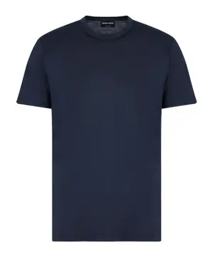 Giorgio Armani Crew-neck Short-sleeve T-shirt - Blue