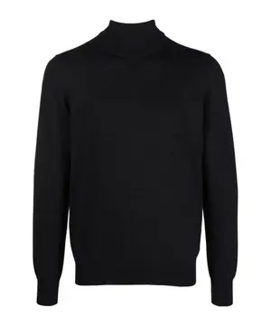 GRAN SASSO Turtleneck Sweater - Black