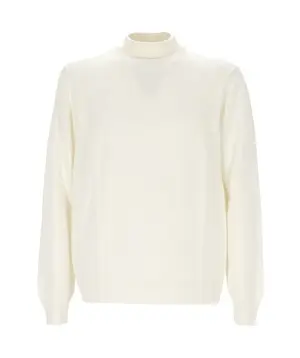 GRAN SASSO Mock Neck Sweater - White