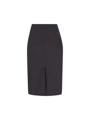 Miu Miu Stretch Poplin Skirt - Black