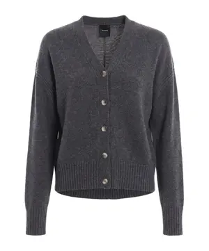 Pinko Ribbed-trim V-neck Cardigan
