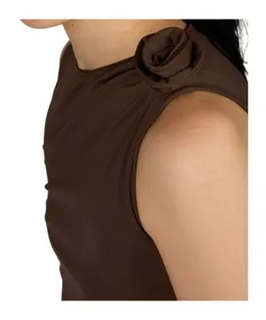 Coperni Sleeveless Floral Embellished Dress