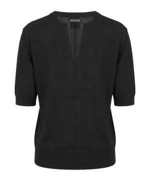 Pinko Short-sleeved Sweater - Black
