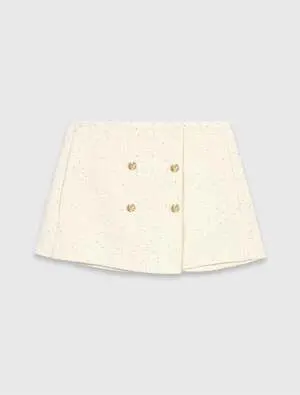 Maje Tweed Skort - Black