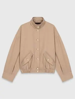 Maje Cotton Bomber Jacket
