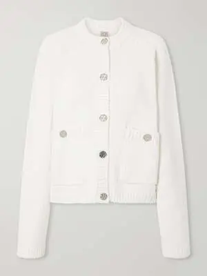 TOTEME Organic Cotton Cardigan - Off-white
