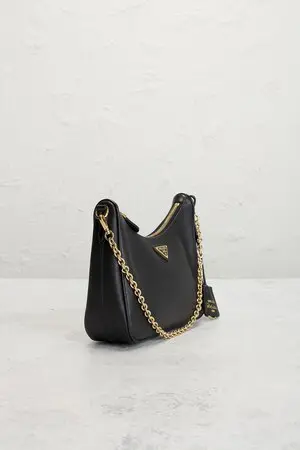 Prada Saffiano Re-edition 2005 Shoulder Bag - Black