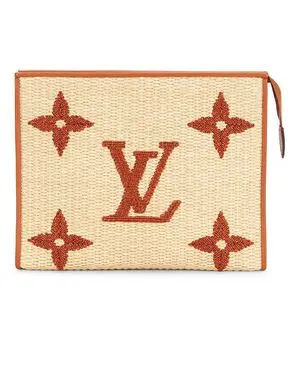 FWRD RENEW Louis Vuitton Monogram Giant Raffia Toiletry Pouch 26