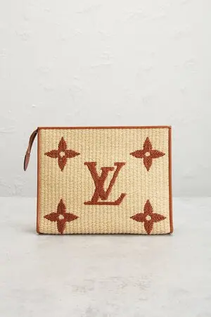 LOUIS VUITTON Monogram Giant Raffia Toiletry Pouch 26