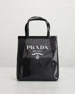 FWRD RENEW Prada Rete Paillettes Tote Bag