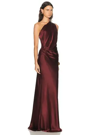 THE SEI Draped One Shoulder Gown