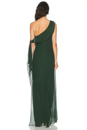 THE SEI Chiffon Tie Draped Gown - Bottle