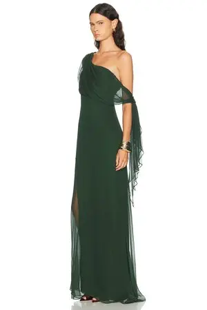 THE SEI Draped Chiffon Gown