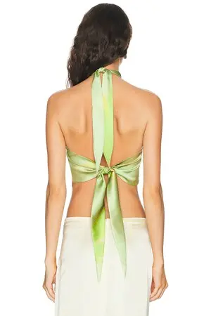 Retrofete Jamie Top In Multi - Pera Brushstroke