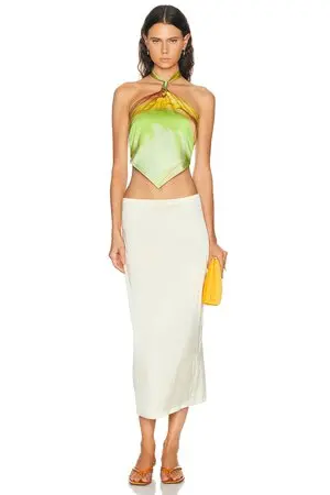 Retrofete Jamie Top In Multi - Pera Brushstroke