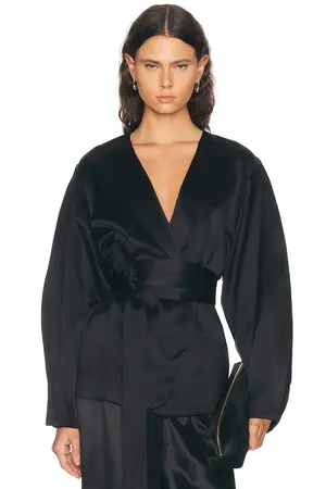 THE SEI Blouson Tie Jacket