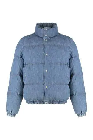 Dolce & Gabbana Quilted Puffer Jacket With Snap Front