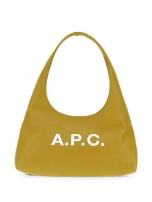 A.p.c. A. P.c. Woman's Mini Shoulder & Hand Carry Handbag, 13 Cm Height X 26.5 Cm Width X 4.5 Cm Depth, Magnetic Inside Closure Verde