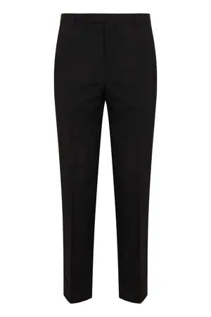 Gucci Wool Trousers With Back Welt Pockets - Black
