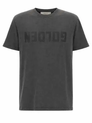 GOLDEN GOOSE Cotton T-shirt For - Charcoal