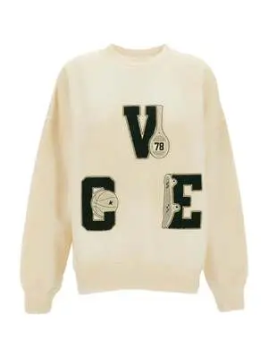GOLDEN GOOSE 100% Cotton Sweatshirt Sweater - White