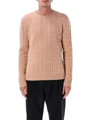 Valentino Garavani 100% Virgin Wool Cable Knit Sweater - Rose Beige