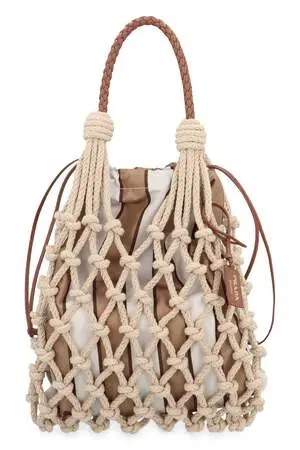Prada Mini Mesh Knit Tote Bag