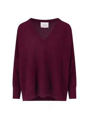LISA YANG 100% Cashmere Crewneck Sweater For - Red