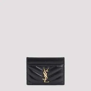 Saint Laurent Mini Calf Leather Credit Card Case