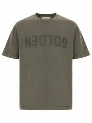 GOLDEN GOOSE T-shirt In Cotone - Green