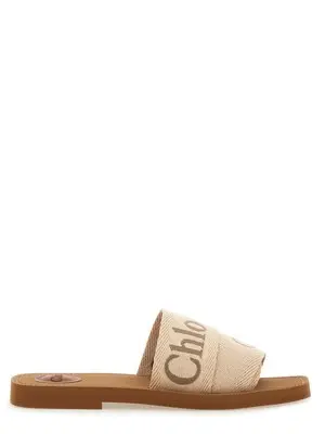 Chloé Woody Slides - Beige
